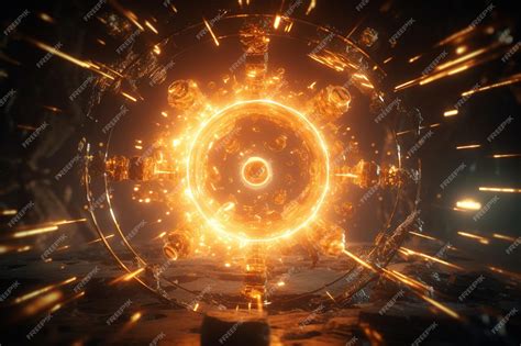 Premium Ai Image Photon Particles Colliding In A Highenergy Chamber