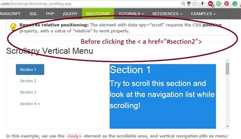 Html How To Avoid Scrolling To The Top Of The Page While Refering