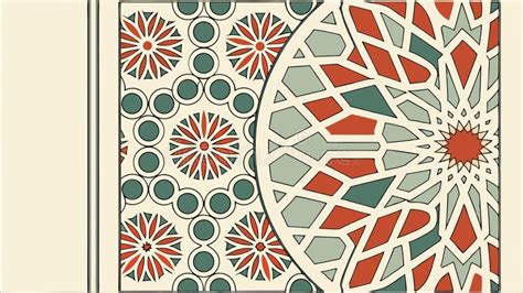 Ornate Tile Pattern Design Geometric Motifs Decorative Background And Vintage Style Vector