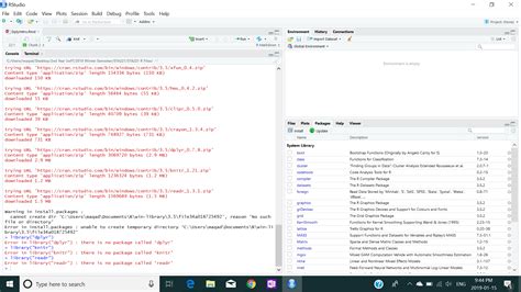 Whenever I Dowload Any Package It Says Failed And Says Unable To Create File RStudio IDE