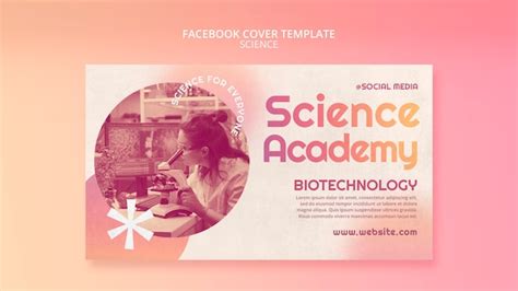 Premium Psd Flat Design Science Template