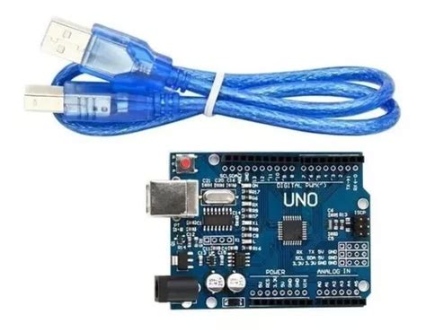 Placa Arduino Uno R3 Compatível Smd Cabo Usb Mercadolivre