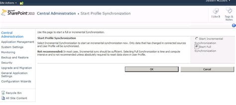 Imperfect It Setting Up The Sharepoint 2010 User Profile Service