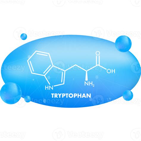 Tryptophan Formula Tryptophan Or L Tryptophan Trp W Amino Acid Molecule 37395813 Png