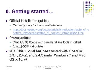Installing OpenCV X With Qt PPT