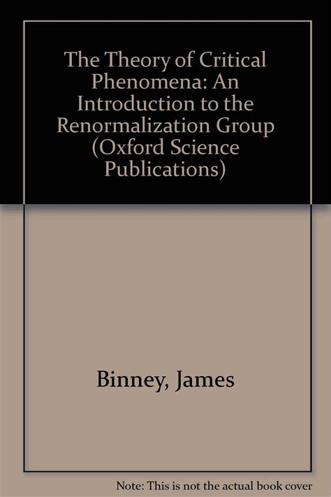 The Theory Of Critical Phenomena An Introduction To The Renormalization Group Oxford Science