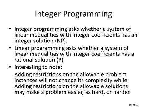 Ppt Linear Programming For Optimization Algorithms And Applications