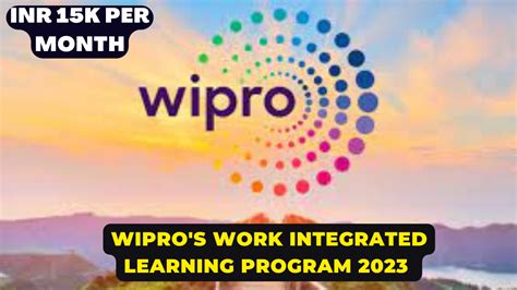 Work Integrated Learning Program Wilp For 2023 At Wipro Trickstar Vivek