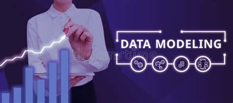 Hand Writing Sign Data Modeling Internet Concept Process Of