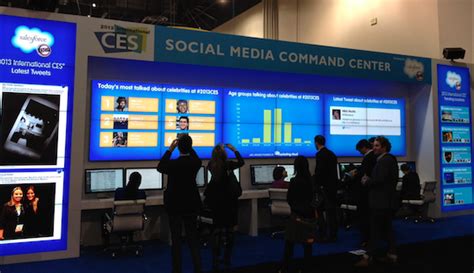 The Salesforce Social Media Command Center At Ces January 9 11 2013 The Social Media Monthly