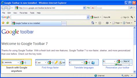 Google Toolbar For Internet Explorer Browser Toolbar System Software Research