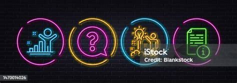 창의적인 아이디어 물음표 및 우승자 최소 라인 아이콘 웹 응용 프로그램 인쇄용 네온 레이저 3d 조명 벡터 물음표에 대한 스톡