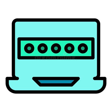 Computer Password Icon Vector Flat Stock Vector Illustration Of Lock