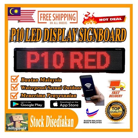 LED DISPLAY SIGN BOARD Running Message Display Waterproof LED DISPLAY SIGNBOARD Shopee Malaysia