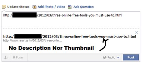 Fixed Facebook Share Thumbnail Is Not Showing On Blogger