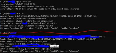 java java home not appearing and maven home is not set correctly