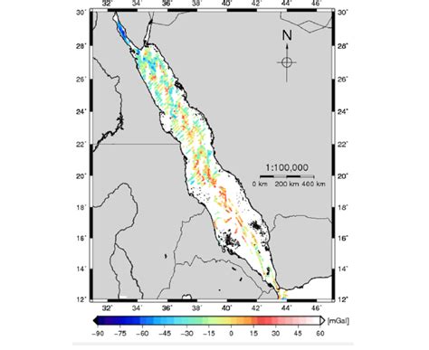 Shipborne Gravity Data Dispersion Used To Assess The Predicted Model