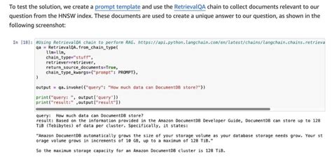 Langchain On Linkedin 💬use Langchain And Vector Search On Amazon Documentdb To Build A