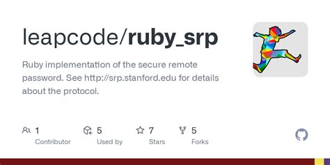 Github Leapcoderubysrp Ruby Implementation Of The Secure Remote