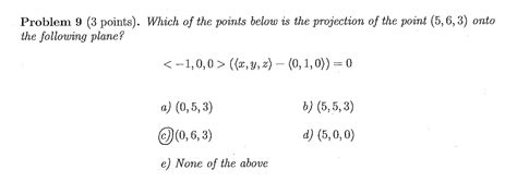 solved problem 9 3 points which of the points below is