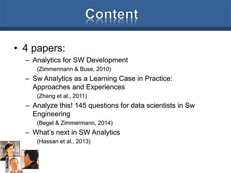 Software Analytics Ppt