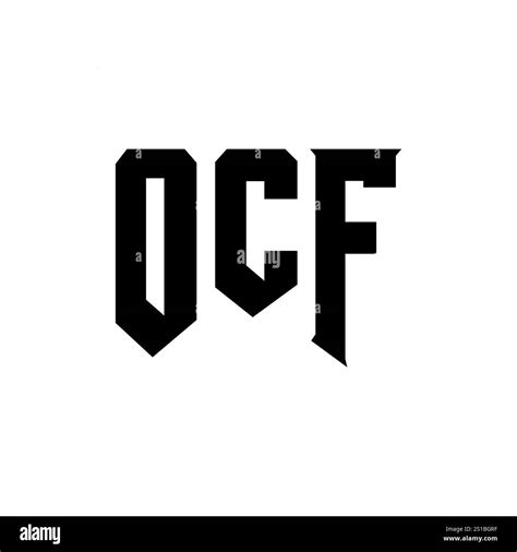 Ocf Letter Logo Design For Technology Company Ocf Logo Design Black And White Color Combination