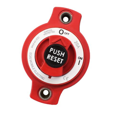 Egis 20a Panel Mount Mini Circuit Breaker