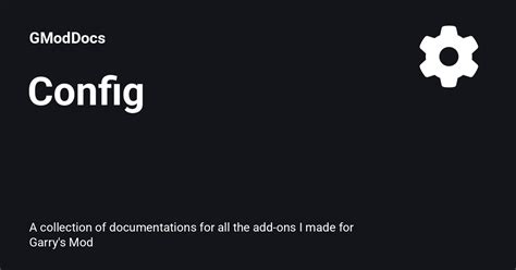 Config Gmoddocs