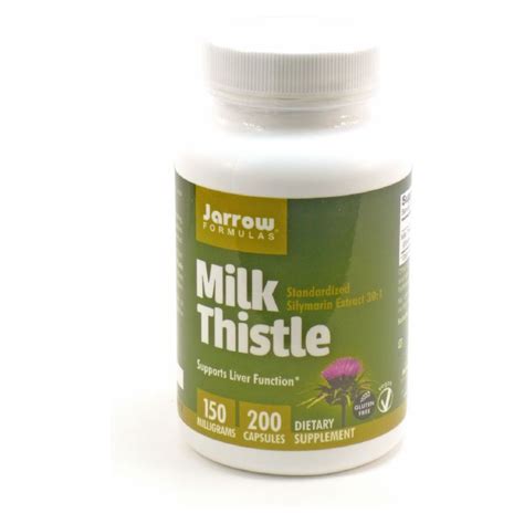 Urban Jarrow Formulas Milk Thistle 150 Mg 200 Veggie Caps Urban