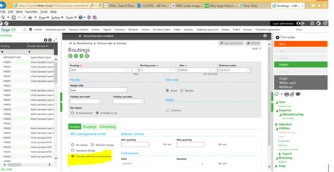 cannot exclude components on a work order in sage x3