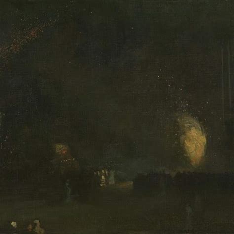 Nocturne Black And Gold The Fire Wheel 1875 Tate