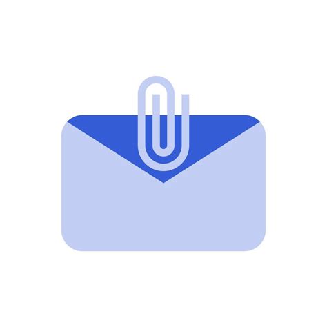 Envelope With Paper Clip Email Attachment Icon Vector 10506838 Vector Art At Vecteezy