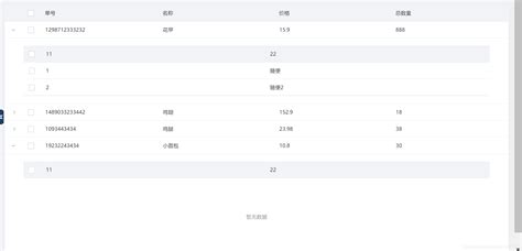 Vueelement Ui 表格嵌套表格实现和勾选问题解决element Ui 上表单下表格 Csdn博客