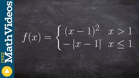 Graphing A Piecewise Function With Horizontal Transformations YouTube