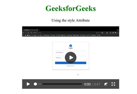 How to Center a Video in HTML ? | GeeksforGeeks