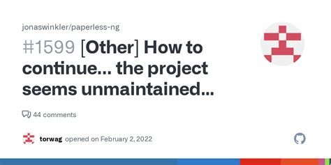 Other How To Continue The Project Seems Unmaintained Now Issue Jonaswinkler