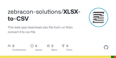 Github Zebracon Solutionsxlsx To Csv This Web App Download Xlsx