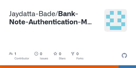 Github Jaydatta Badebank Note Authentication Ml App