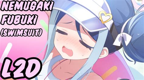 [Blue Archive] Nemugaki Fubuki (Swimsuit) L2D [ENG SUB] - YouTube