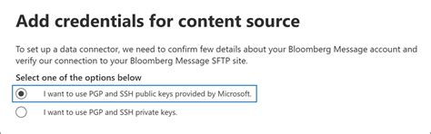 Set Up A Connector To Archive Bloomberg Message Data Microsoft Learn