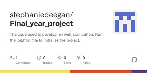 Github Stephaniedeegan Final Year Project The Code Used To Develop My Web Application Run