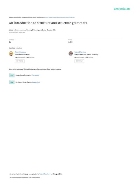 An Introduction To Structure And Structure Grammar Pdf