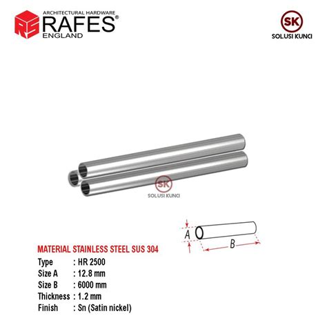Jual Pipa Railing Tangga Rafes Stainless Steel Sus 304 12inch