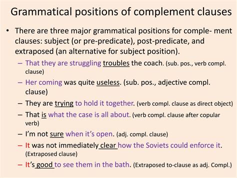 PPT Verb And Adjective Complement Clauses PowerPoint Presentation Free Download ID 4628161