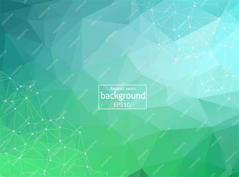 Premium Vector Colorful Abstract Background Abstract Polygonal Background With Connecting Dots