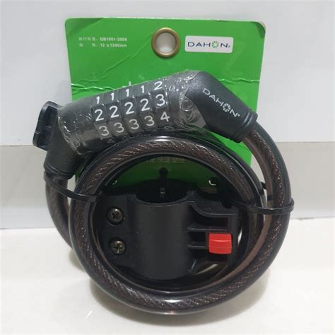 New Dahon 5 Pin Number Bicycle Lock 12m Sports Equipment