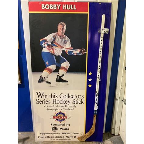 Autographed Bobby Hull Limited Edition Collectors Series Masters Of