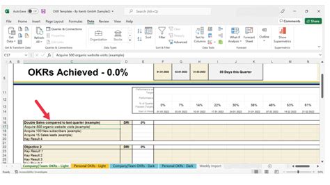 How To Easily Track Okrs In Excel Using Supermetrics Kemb Gmbh Your Partners In Business