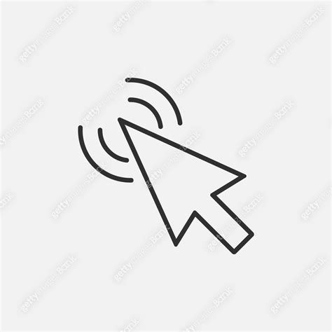 Click Icon Cursor Sign Clicking Arrow Mouse Cursor Symbol Vector
