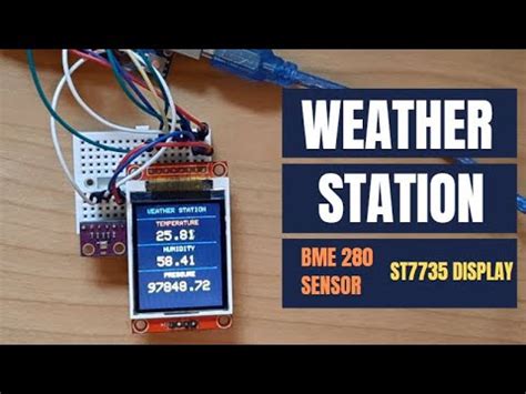 Weather Station How To Use BME Temperature Humidity And Pressure Sensor YouTube